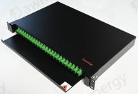 China 19 Inch Rack Mount Fiber Optic Distribution Frame Sliding Type 144 Cores SC LC for sale