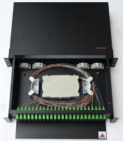 China 19 Inch Rack Mount Fiber Optic Distribution Frame Sliding Type 144 Cores SC LC for sale