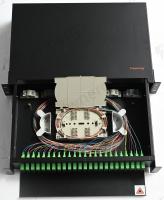 China 19 Inch Rack Mount Fiber Optic Distribution Frame Sliding Type 144 Cores SC LC for sale