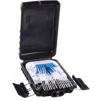 China 16 Core Fiber Optic Distribution Box IP65 ABS+PC 330x180x83mm FTTH for sale