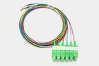 China Fiber Optic Pigtail Simplex 12-Core Bundle with 0.3dB Insertion Loss and -40°C to +85°C Temperature Range for sale