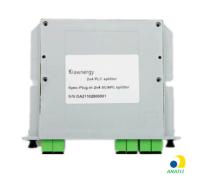 China Plug-in Type 2xN Fiber Optical PLC Splitter 1260-1650nm Low Insertion Loss for sale