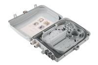 China 24 Core Fiber Optic Distribution Box IP65 Wall Pole Mount FTTH for sale