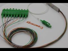 1x9 Mini Tipo SCAPC Fibra PLC Splitter