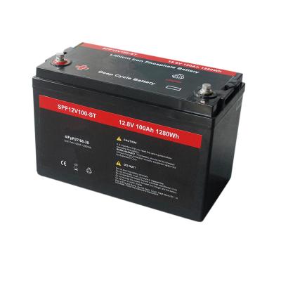 Cina pacchetto 12V 100Ah della batteria del fosfato del ferro del litio di 12.8V LiFePO4 per il sistema solare in vendita