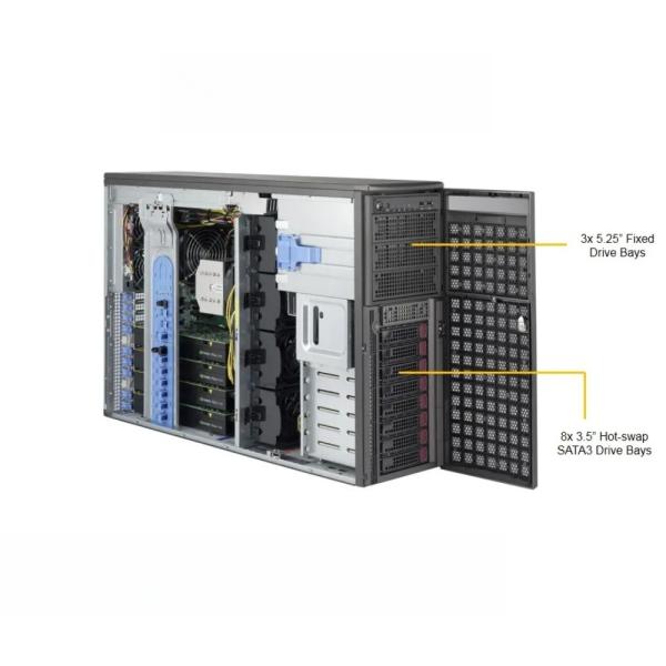 Quality 7048GR-TR Tower SuperWorkstation Rackmountable Tower Supermicro 4u Server for sale