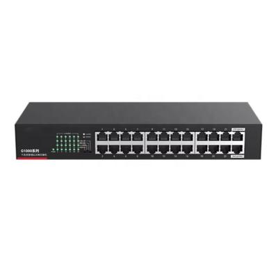 China G1024D 24-Port Gigabit 10/100/1000Mbps Unmanaged Ethernet Switch SNMP 48Gbps Switch Capacity 6KVA Protection for sale