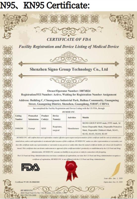  - Shenzhen Signo Group Technology Co., Ltd.