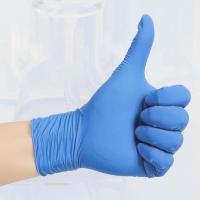 China Signo Ambidextrous Disposable Nitrile Work Gloves Medium Large for sale