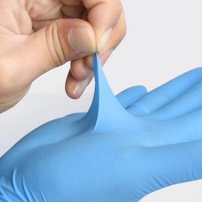 Cina Resistente agli'acidi medico dell'alcali dei guanti del nitrile di EN374 12X24CM in vendita