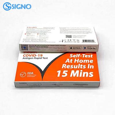 Cina IHealth tampone domestico rapido della immersione di FDA di 15 di minuti della chiara 19 prova rapida corredi della prova in vendita