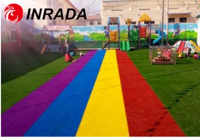 China 25mm Rainbow Artificial Grass,Decoration Artificial Grass, Synthetic Turf Grass For Garden Field Or For Childhood School for sale