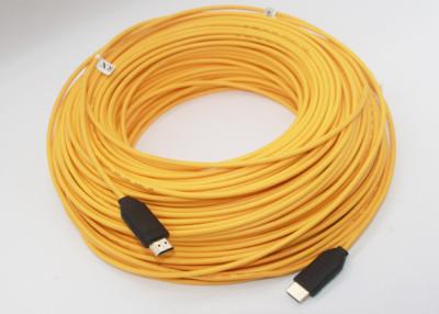 China 150m de Zuivere 4K 8K HDMI Actieve Consumptie van het Optische Kabellszh Gele Jasje 250mW Te koop
