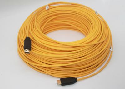 China 150m de Zuivere 4K 8K HDMI Actieve Consumptie van het Optische Kabellszh Gele Jasje 250mW Te koop