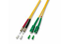 China 2 Cores Multimode Fiber Optic Patch Cable 10FT DIN to E2000 APC LSZH Jacket for sale