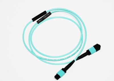 Cina Tracciato ottico ad alta densità 3.0mm del cavo OM3 di fibra ottica MPO MTP i 12 centri in vendita
