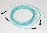 China 24 Core MPO to MPO Multimode OM3 Fiber Trunk Cable 3.0mm Method A Patch Cord for sale