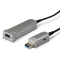 China 5Gbps USB 3.0 Active Optical Cable 100m with Power Supply TPU Jacket for sale