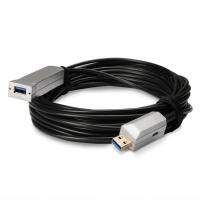China 5Gbps USB 3.0 Active Optical Cable 100m with Power Supply TPU Jacket for sale
