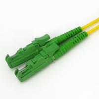 China 3.0mm E2000 APC Pre Terminated Fiber Optic Cable Yellow LSZH Patch Cord 62.5/125 for sale