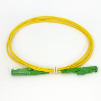 China 3.0mm E2000 APC Pre Terminated Fiber Optic Cable Yellow LSZH Patch Cord 62.5/125 for sale