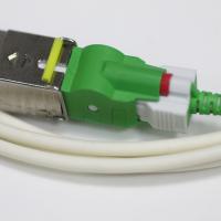 China 5.0mm Singlemode SC APC Auto Shutter Fiber Optic Patch Cable with Adaptor OS1 for sale
