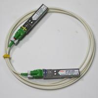 China 5.0mm Singlemode SC APC Auto Shutter Fiber Optic Patch Cable with Adaptor OS1 for sale