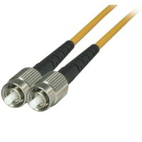 China 3.0mm OS2 SC UPC Simplex Fiber Optic Patch Cable PVC Yellow Jacket 1m for sale