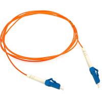 China 2 Core LC Multimode Fiber Optic Patch Cable OM2 Duplex 50/125um Orange 3m for sale