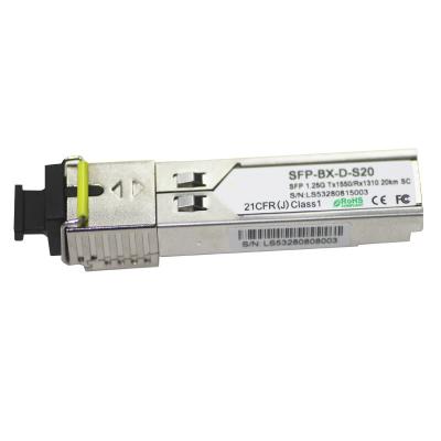 Cina Ricetrasmettitore a fibra ottica monomodale 1470nm 80km 1.25Gbps CWDM QSFP28 dello Sfp in vendita