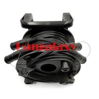 China 6 Core ST to ST Multimode OM2 Fiber Optic Armored Cable 50m LSZH Black for sale