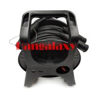 China 6 Core ST to ST Multimode OM2 Fiber Optic Armored Cable 50m LSZH Black for sale