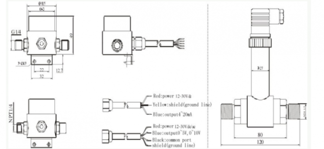 Stable Differential Pressure Transducer , High Accuracy Pressure Sensor