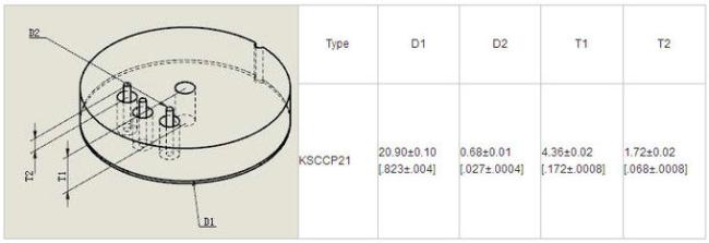 Capacitive Ceramic Water Precision Pressure Sensor Circular Shape High Reliability