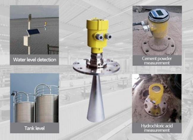 26GHz Frequency Fluid Level Meter IP67 Protection For Strong Corrosive Liquid