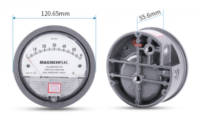 KMC2000 Micro Differential Pressure Gauge front view