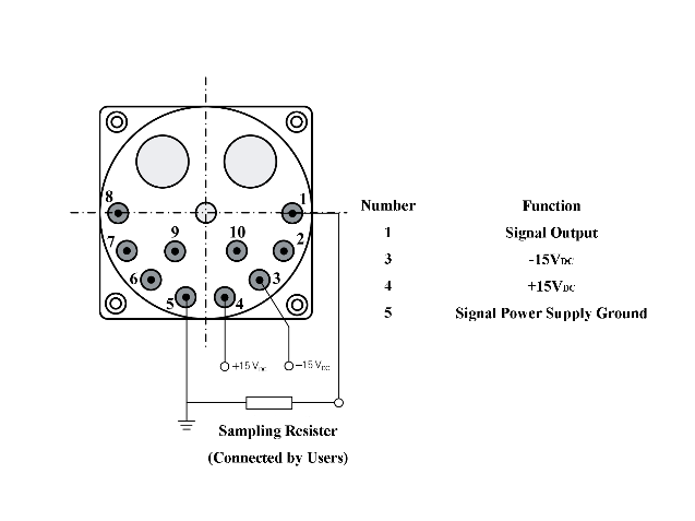 KSACC114Q Quartz Flexible Accelerometer technical diagram