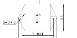 GSACC104M MEMS Accelerometer dimensional diagram