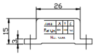 GSACC304M MEMS Accelerometer technical drawing