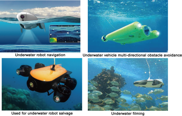 Underwater sensor application diagram
