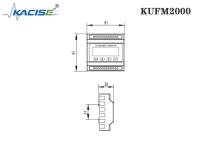 China KUFM2000 Small Volume Insertion Ultrasonic Flow Meter Module Lead Rail Installation for sale