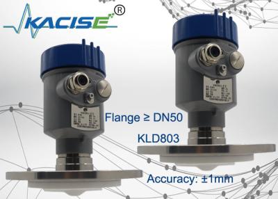 China 120m OEM Radar Level Sensor 80G 4 - 20mA Adjustable Frequency Radar Level Meter for sale