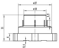 China 800 - 2500 Hz Bandwidth Motion Velocity Sensor With ≤±5 Mg Deviation Value for sale