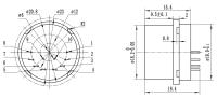 China Small High Temperature Accelerometer For Measuring Oil Wells Inclination for sale