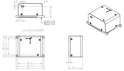 China Hoogprecisie elektronische gyroscoop sensor met bandbreedte 500 Hz Bias herhaalbaarheid ≤0,5/≤1°/H Te koop