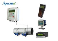 China Wall Mount Fixed Handheld Ultrasonic Flow Meter For DN15 - 6000 Pipe Easy Installation for sale