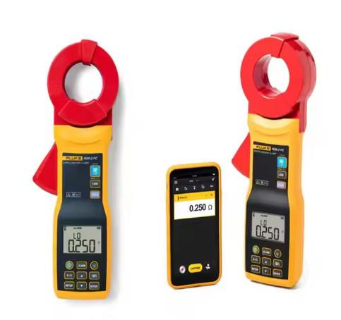 Fluke 1630-2 FC Earth Ground Clamp Meter showing dual-clamp jaw design