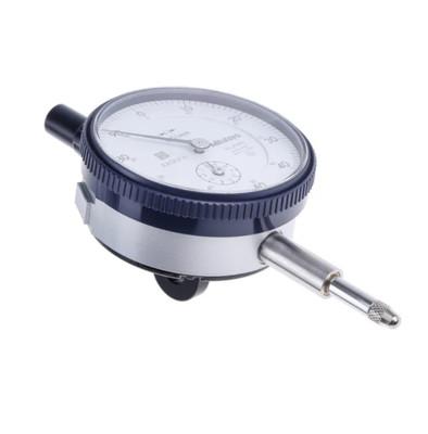Close-up view of Mitutoyo Dial Gauge 2046A measurement mechanism