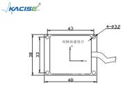 China Biaxial Accelerometer with ±10 g Range RS485 Output and Whole Temperature Range for Vibration Performance for sale