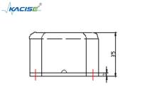 China Triaxial Acceleration Sensor with ±10 g Range RS422 Output and Wide Temperature Range for Automotive Applications for sale